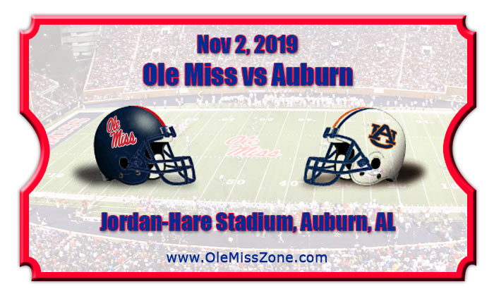 Ole Miss Rebels vs Auburn Tigers Football Tickets | 11/02/19 Ole Miss Rebels vs Auburn Tigers Football Tickets | 11/02/19